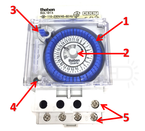 Cara Membuat Lampu Nyala Otomatis / Setting Timer merk Theben