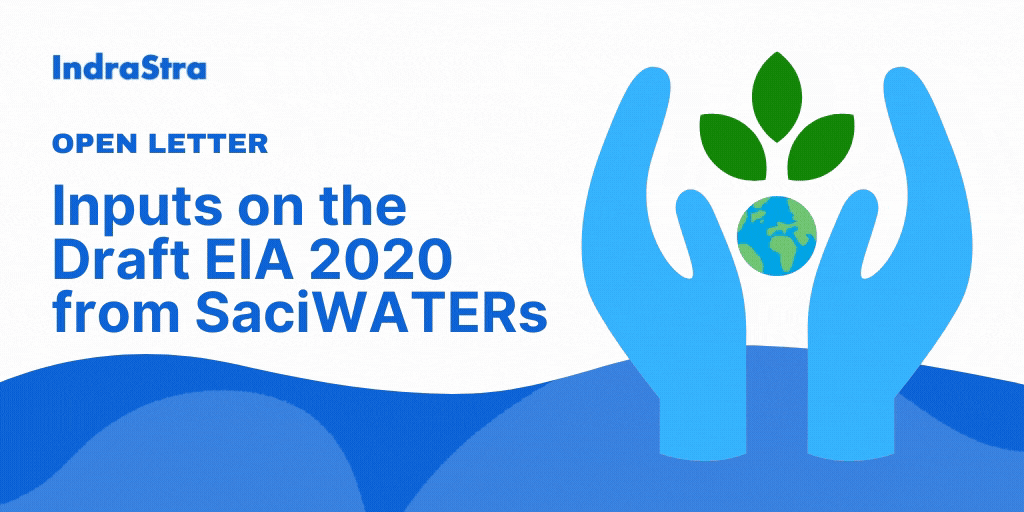 Open Letter — Inputs on the Draft EIA 2020 from SaciWATERs