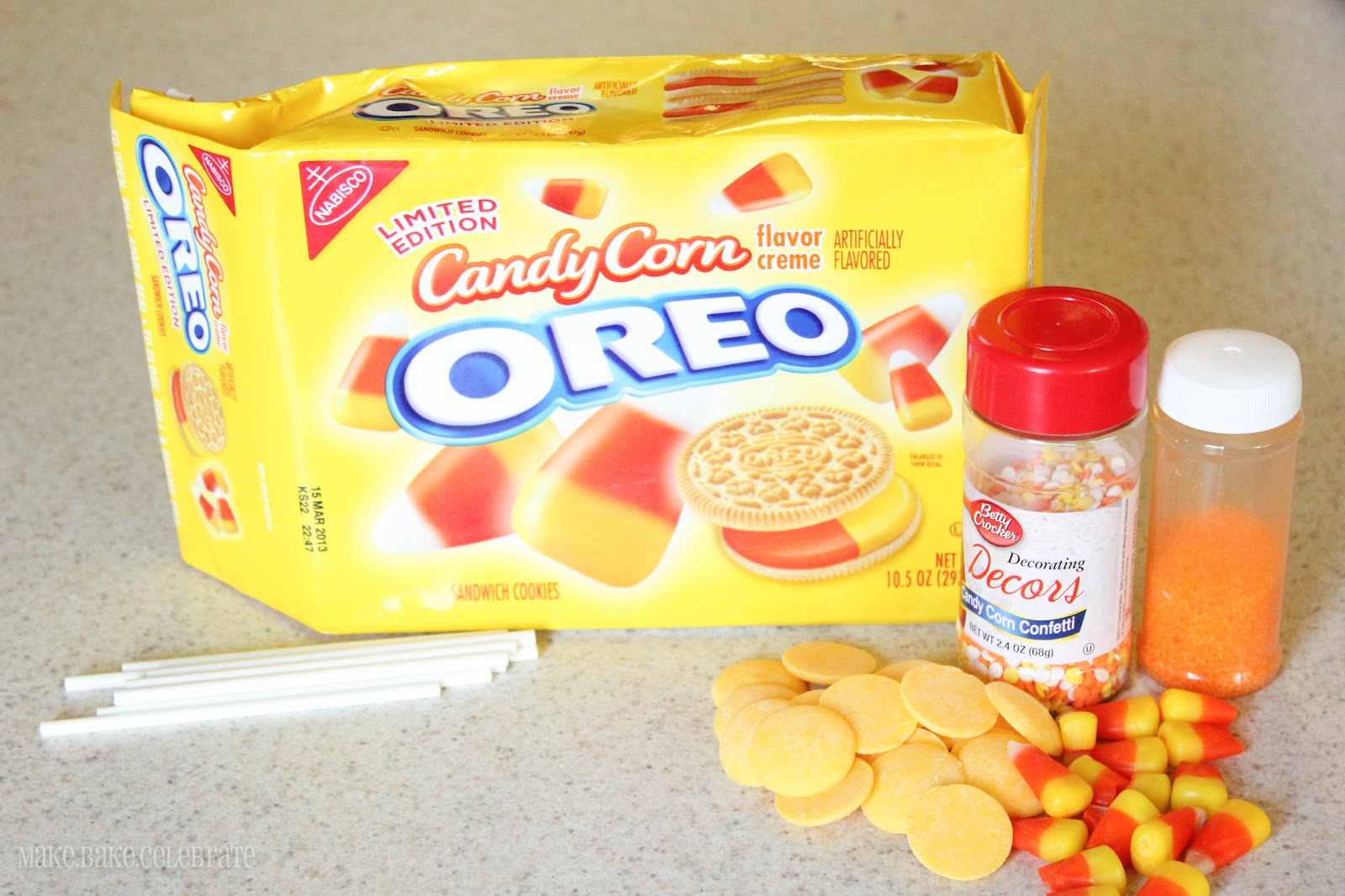 MBC: {Candy Corn Week!} Candy Corn Oreo Pops