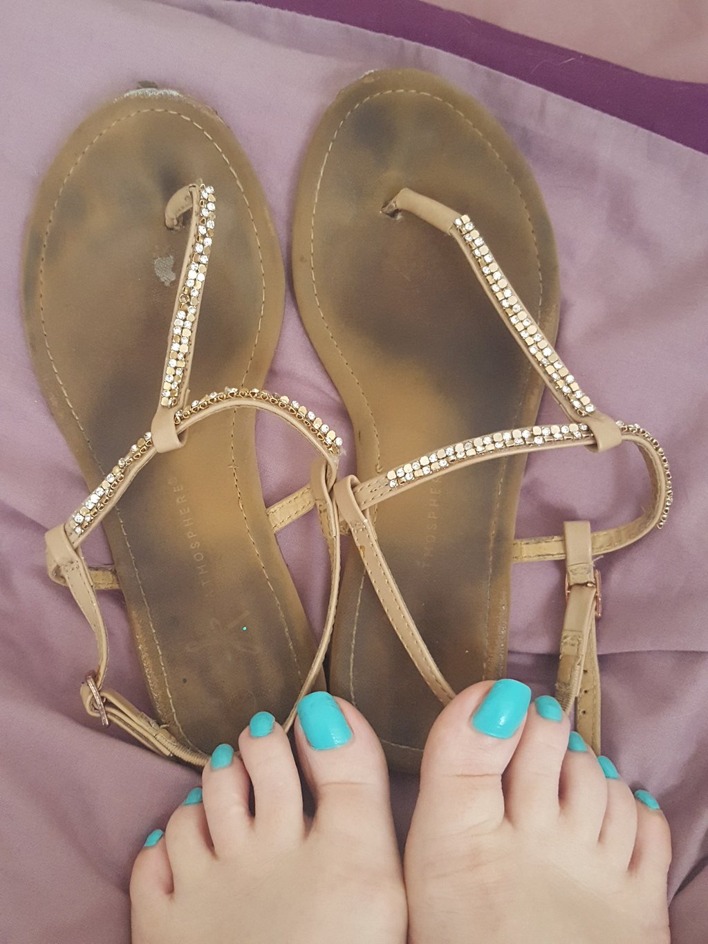 BEAUTIFUL AND CUTE FEET: WORN OUT Sandals... SANDALIAS USADAS
