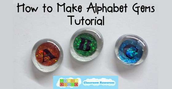 How to Make Alphabet Sticker Gems- Tutorial