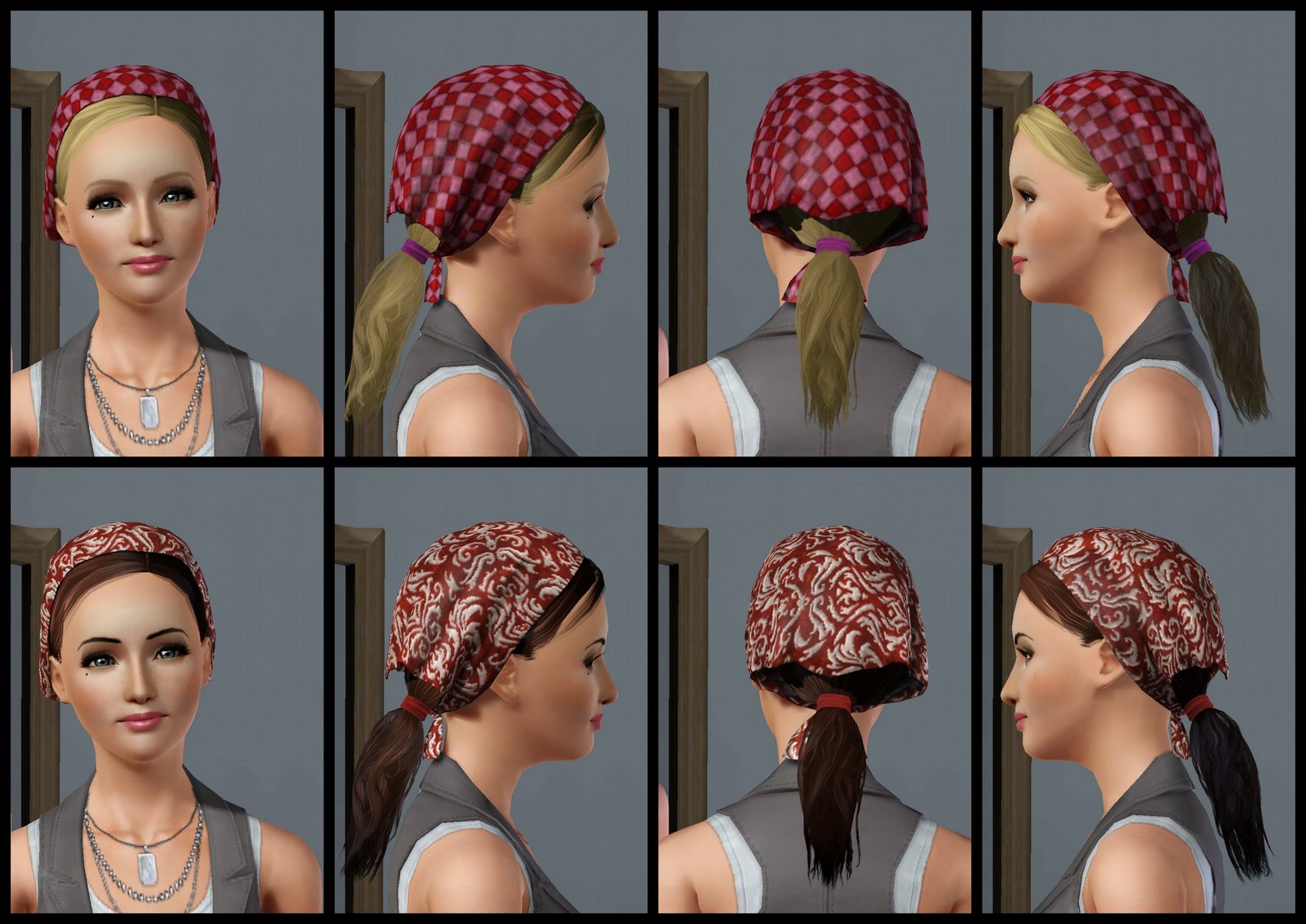 Sims 4 Bandana Hair at Susan Keefe blog