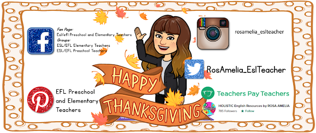 EFL Elementary Teachers: Thanksgiving Printable Book for ESL: Turkey on ...