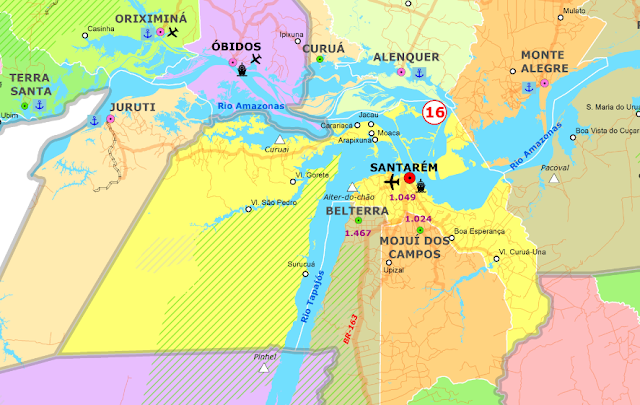 Geografia e Cartografia Digital: Mapa do Estado do Pará (Tamanho Grande)