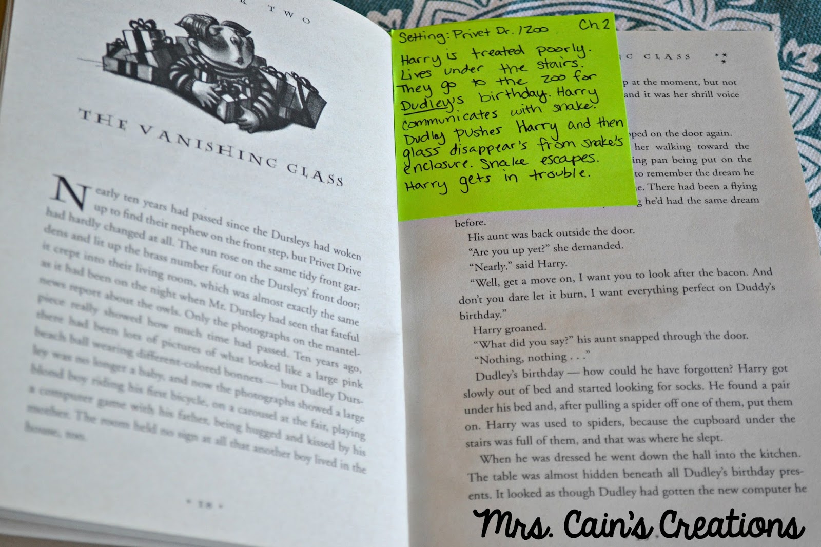 Mrs. Cain's Creations: Sticky Note Summaries...A Reading Strategy ...