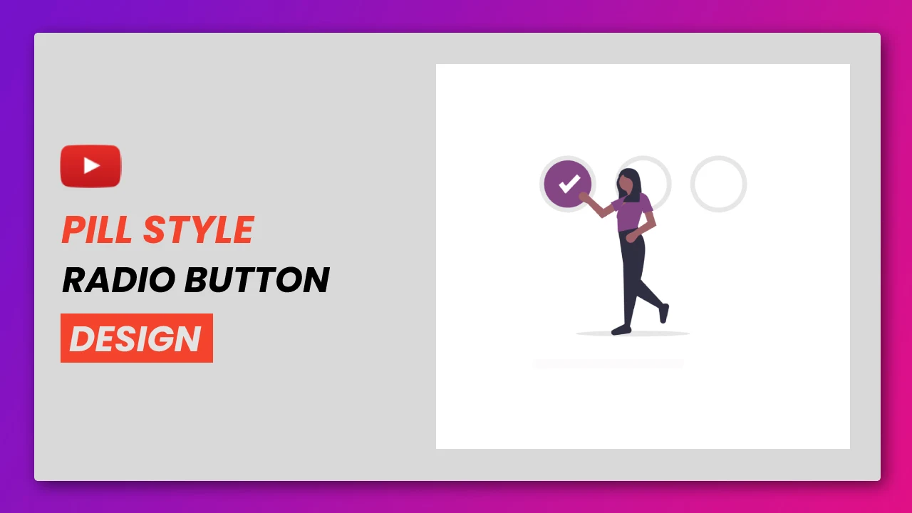 Pill Styled Radio Button | HTML And CSS | RUSTCODE