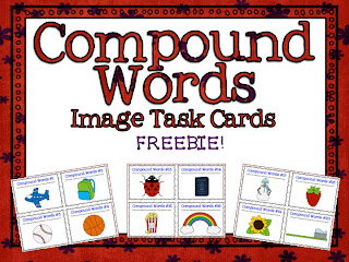 Classroom Freebies Too: Compound Words Task Card Freebie