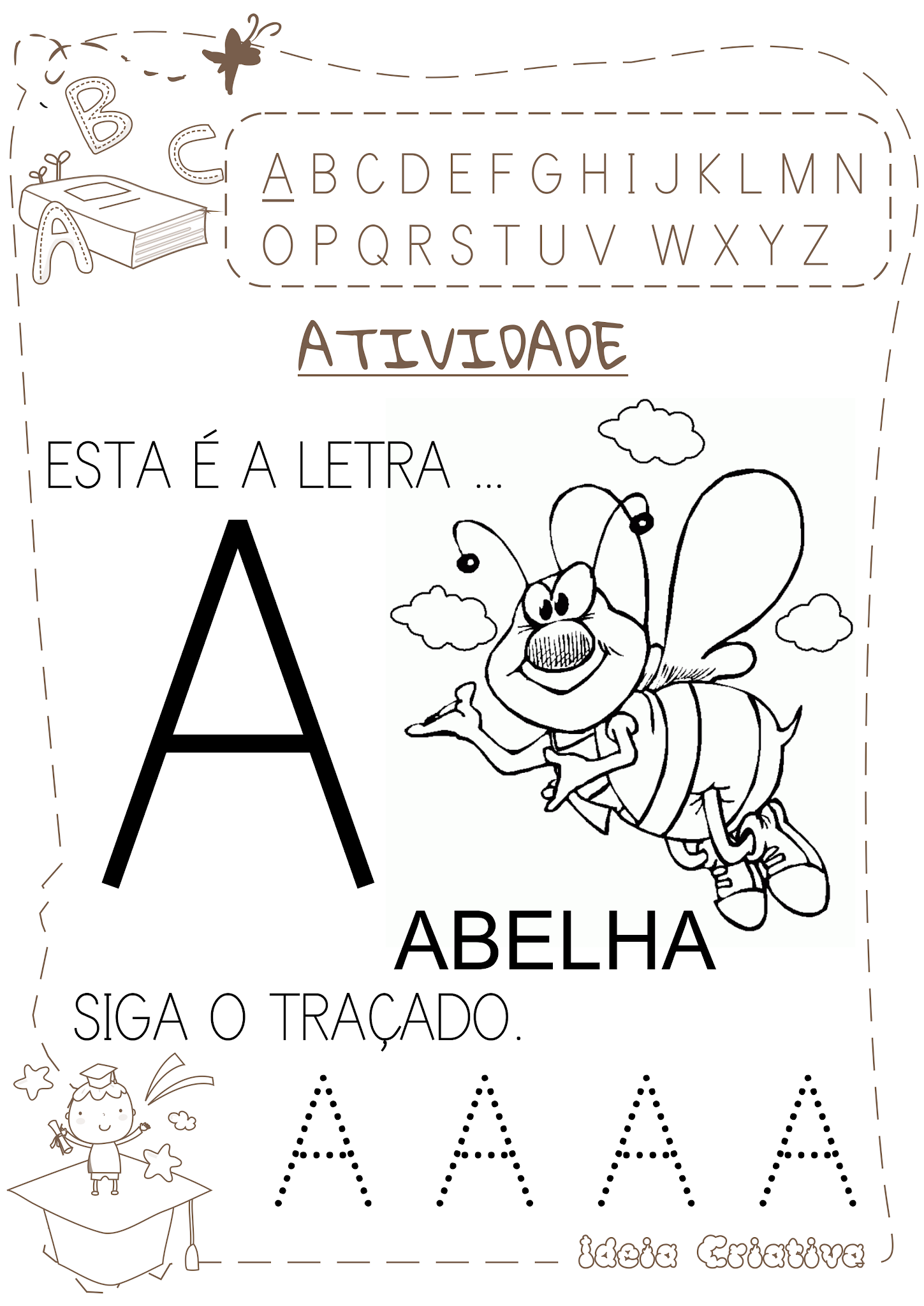 Atividades com letras do alfabeto