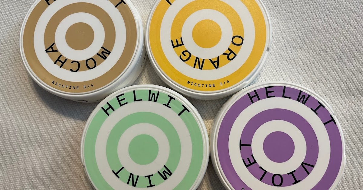 Helwit Nicotine Pouches - Review. 3 October 2021.