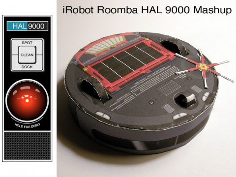 iRobot Roomba HAL 9000 Papercraft | Paperized Crafts