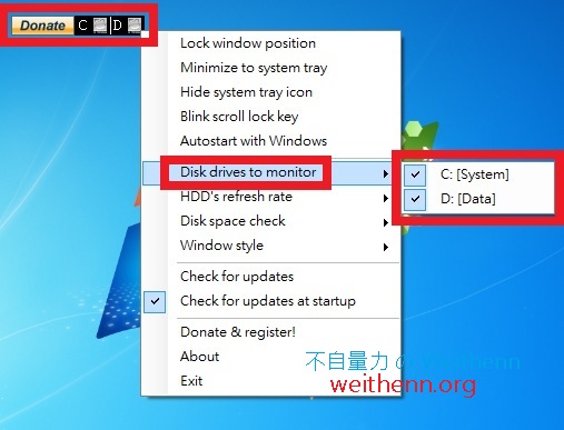 Free HDD LED – 即時硬碟讀寫燈？ 讓您即時了解哪顆硬碟被操!! ~ 不自量力 の Weithenn