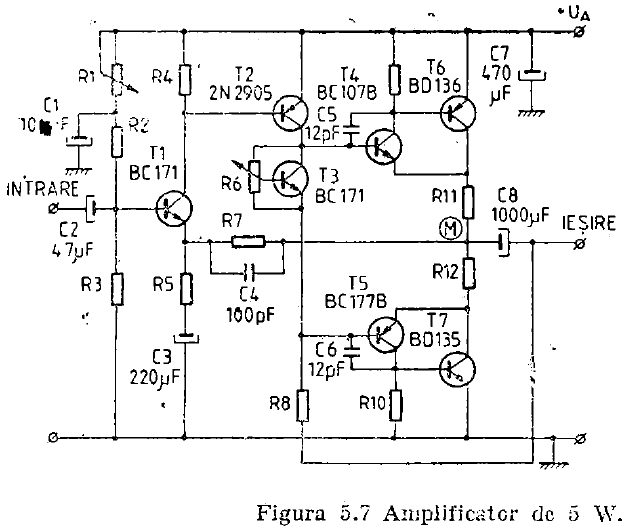 Scheme Electronice si Circuite: Amplificator 5W