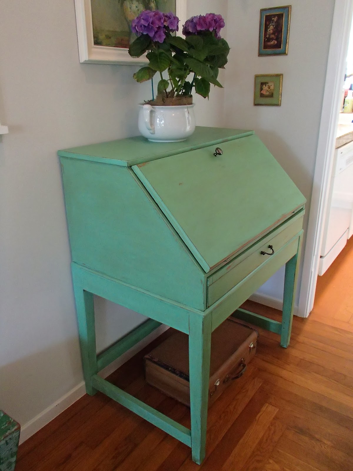 D.D.'s Cottage and Design: Spring Green Secretary Desk