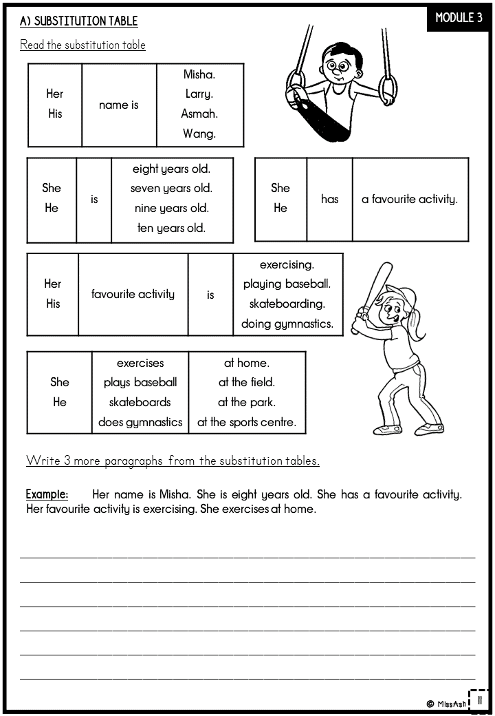 ASH THE TEACHER: Year 3 Step by Step Writing Module Part 1