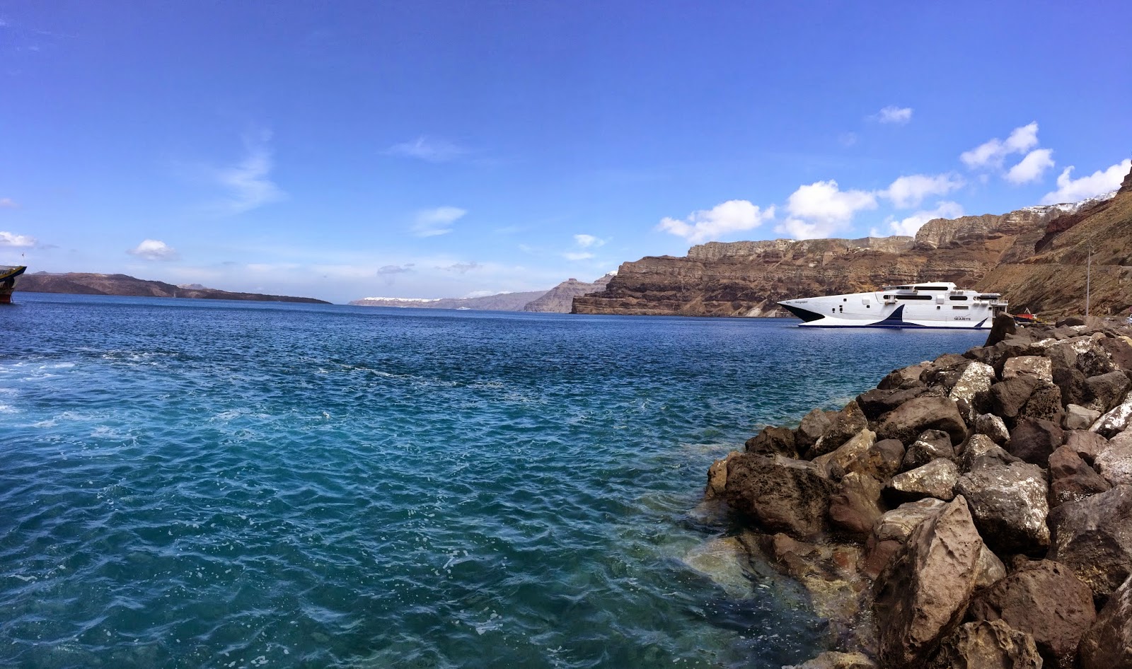 Athinios Port - Santorini, Greece - Travel is my favorite Sport