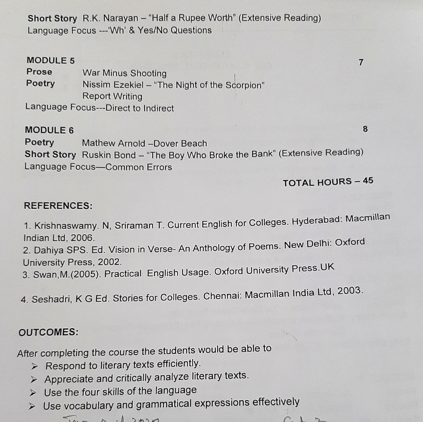 English Syllabus english-syllabus
