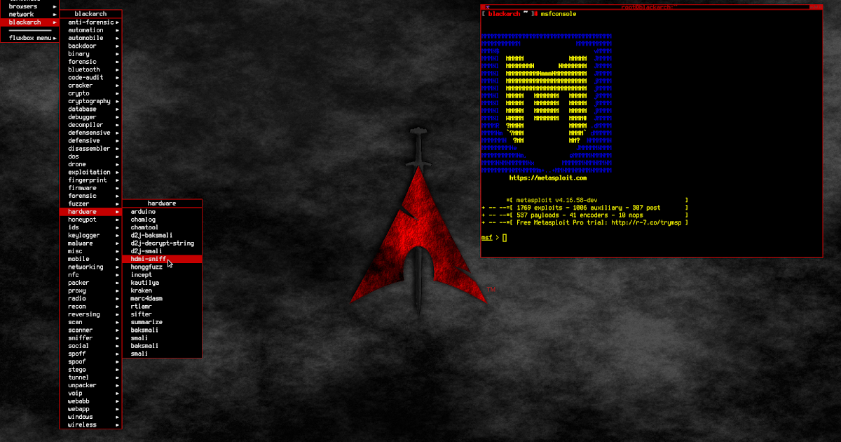 BlackArch Linux v2018.06.01 - Penetration Testing Distribution ...