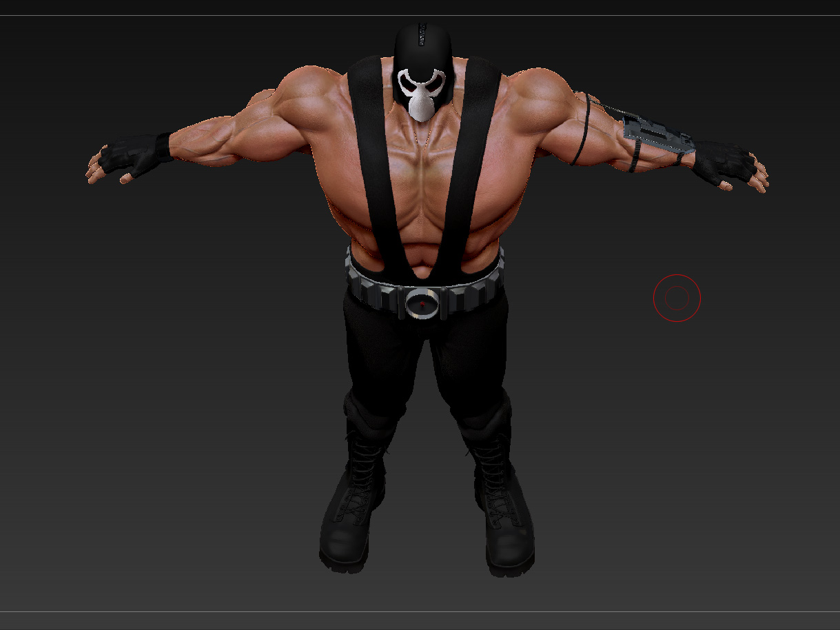 Pixels e Poligonos: WIP - Texturização final Bane