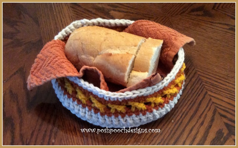 Posh Pooch Designs : Chunky Bread Baskets Crochet Pattern | Posh Pooch ...