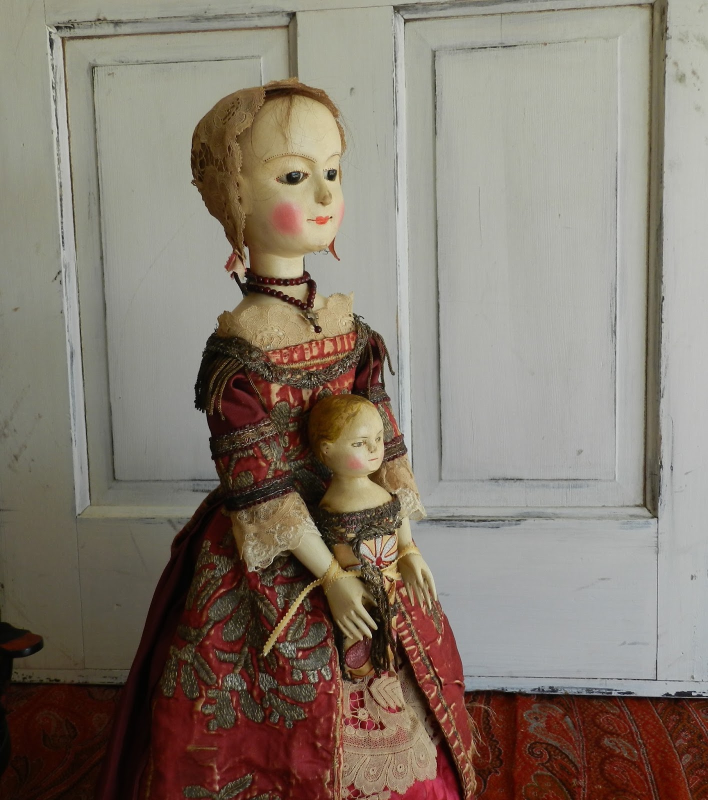 The Old Wooden Sisters: New Queen Anne doll available , 23 1/2"