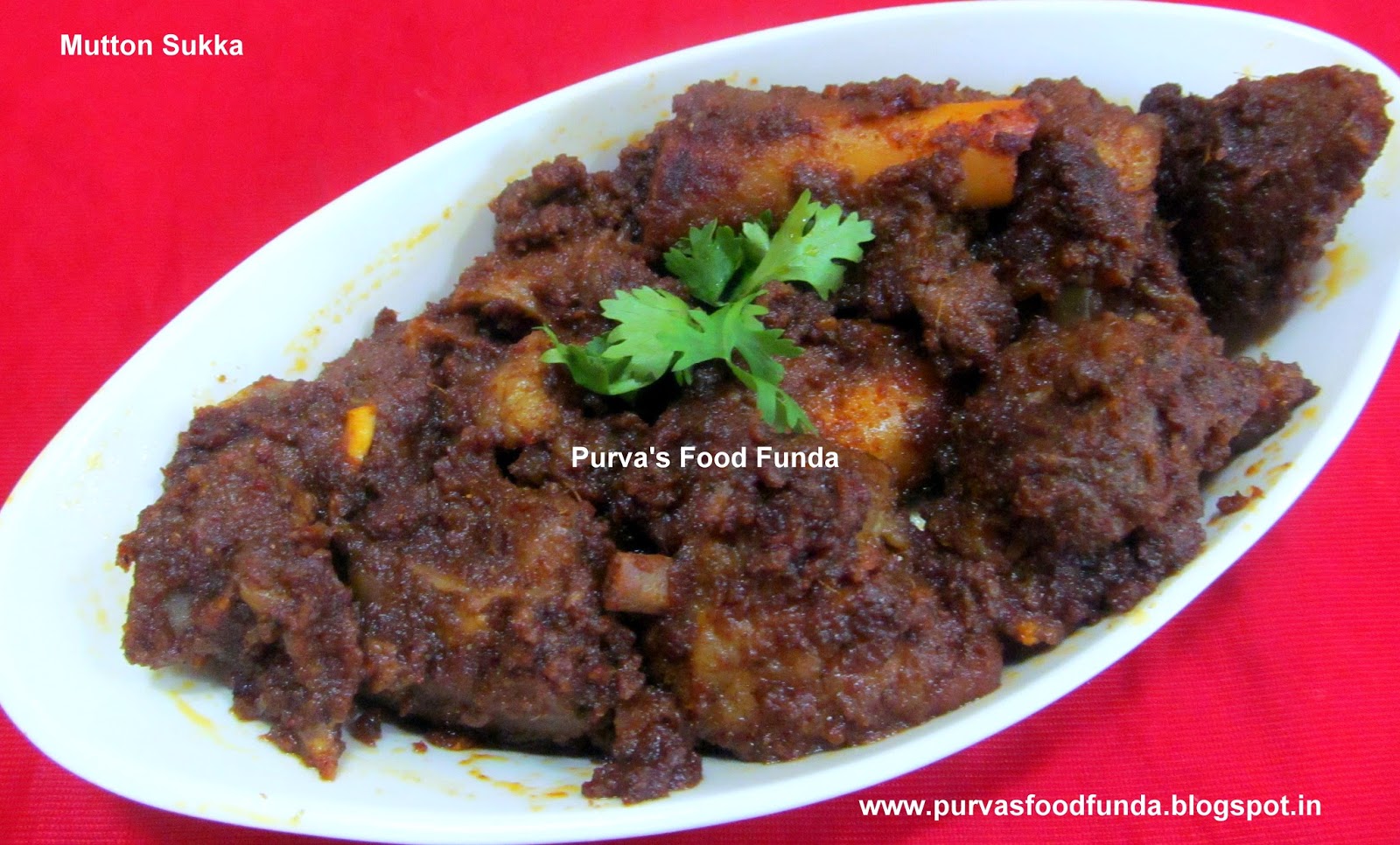 Food Funda: Malwani Style Dry Mutton Curry (Mutton Sukka or Mutton ...