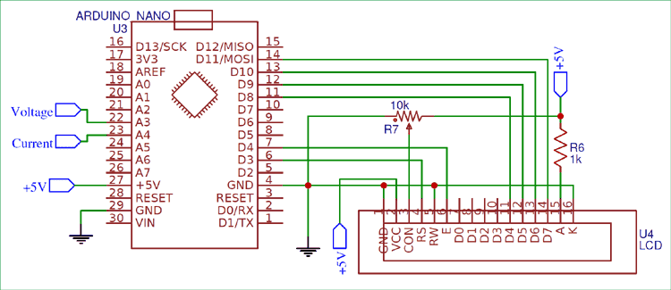 Arduino Watt meter Measure Voltage, Current and Power Consumption ...
