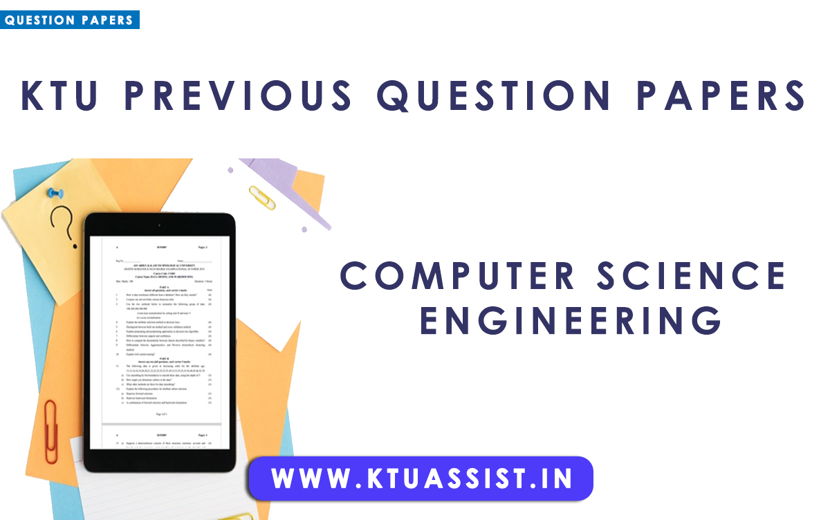 KTU Previous Question Paper | S8 Computer Science Engineering - KTU ASSIST