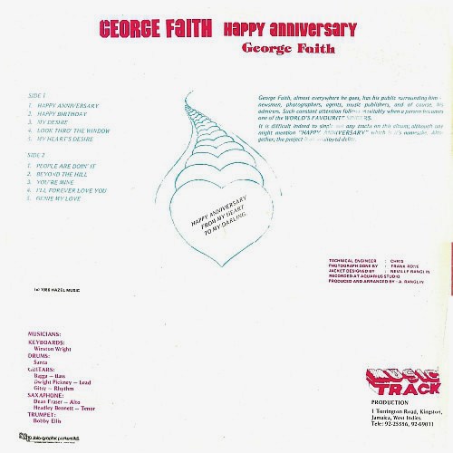 Compartilhando Reggae: George Faith - Happy Anniversary LP Music Track 1986