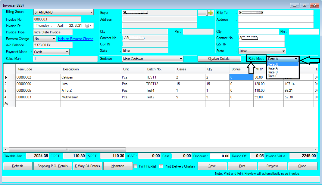 Invoice B2B Help Guide