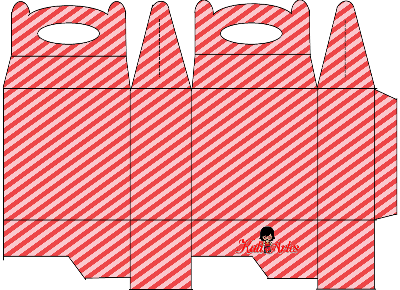 Diagonal 2 Colors Stripes: Free Printable Lunch Box. - Oh My Fiesta! in ...