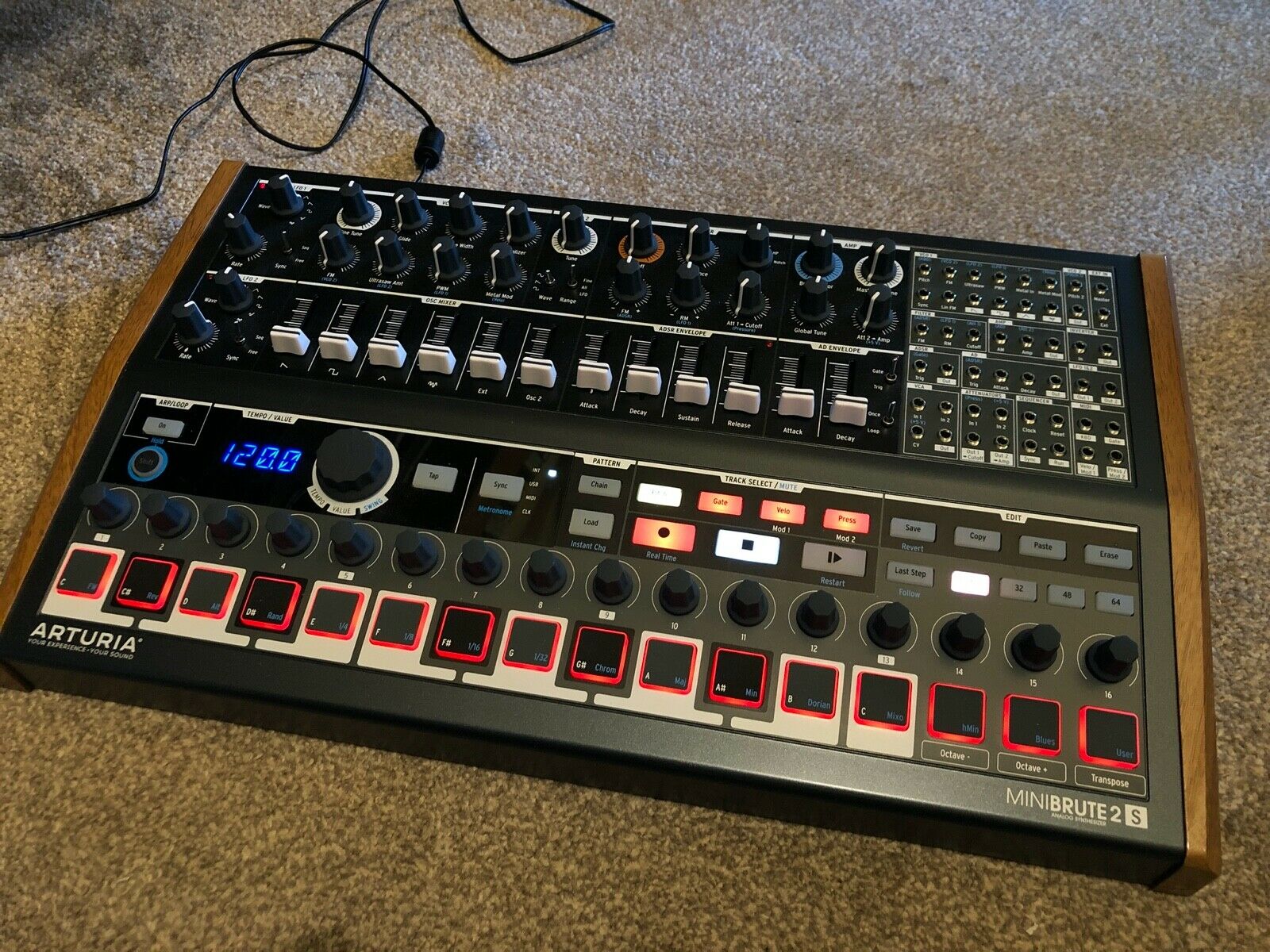 MATRIXSYNTH: Arturia Minibrute 2S analogue semi-modular synth and sequencer