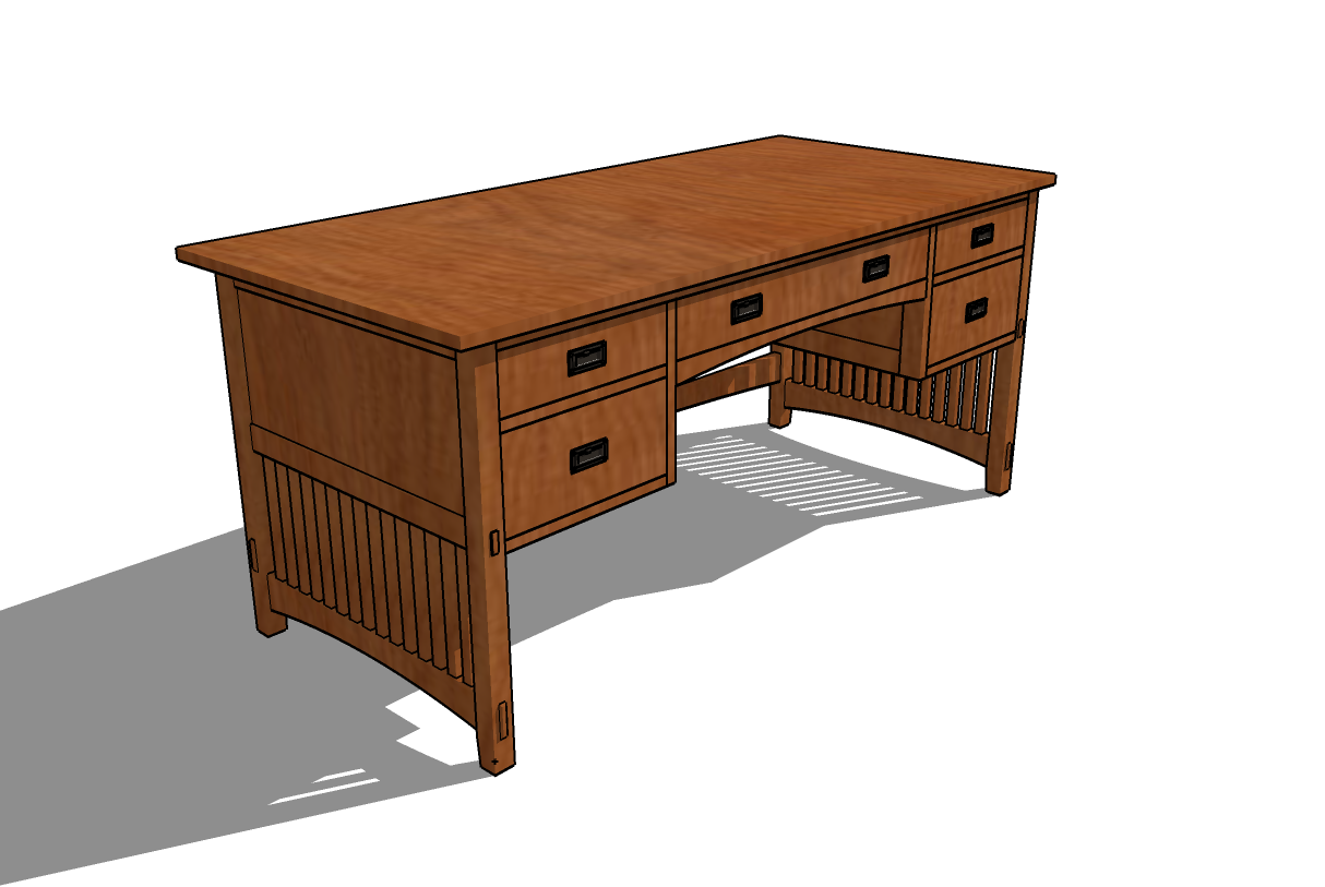 Mission Desk Plans PDF Woodworking