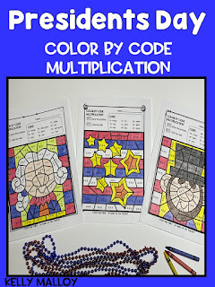 An Apple For The Teacher: Presidents' Day Color By Number