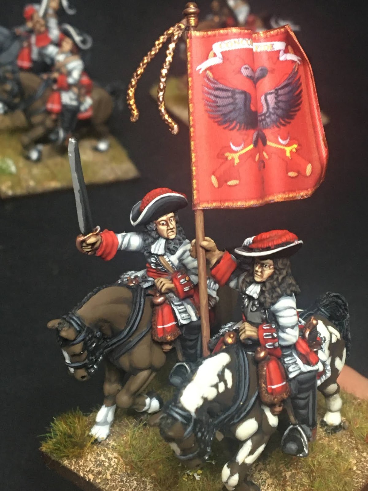 Spanish Lead Painting: 28mm Spanish Cavalry: Vaudèmont regiment