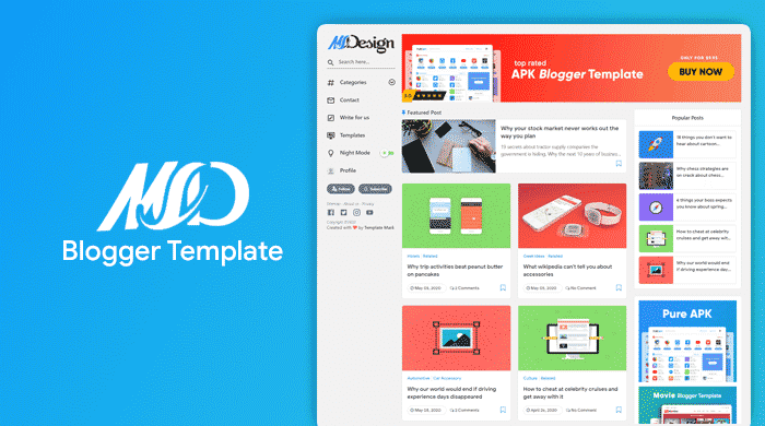 MSD Grid Premium Blogger Template