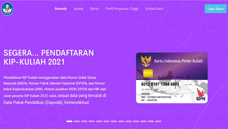 Cara Daftar KIP Kuliah Tahun 2021 Dan Manfaatnya (Free SPP & Biaya ...