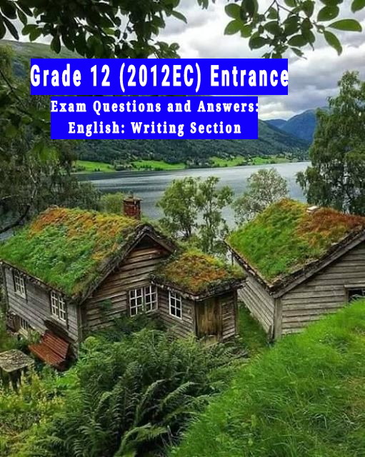 Grade 12 2012EC Entrance Exam Questions And Answers English Writing grade-12-2012ec-entrance-exam-questions-and-answers-english-writing