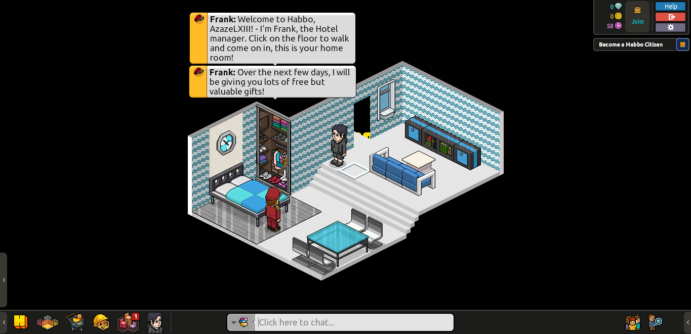 Habbo Hotel, Web Based MMORPG dengan tema social life - Manalu Zufrin