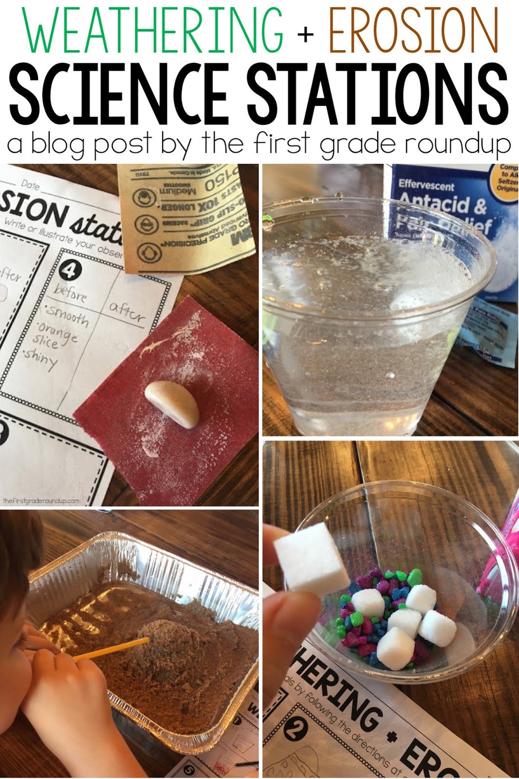 Weathering + Erosion Stations - Firstgraderoundup