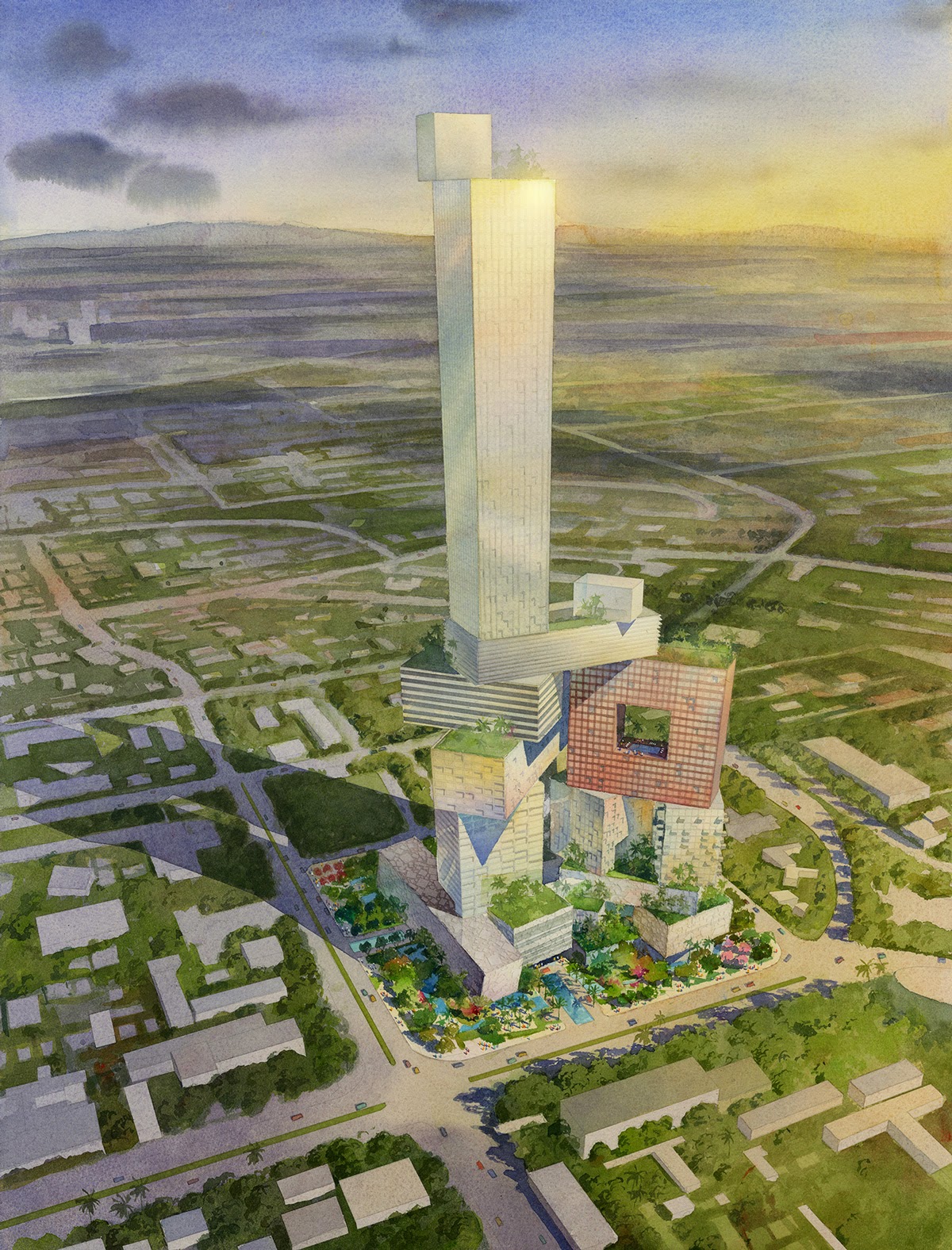 Hockenberger Architectural Renderings for Peruri 88 Development