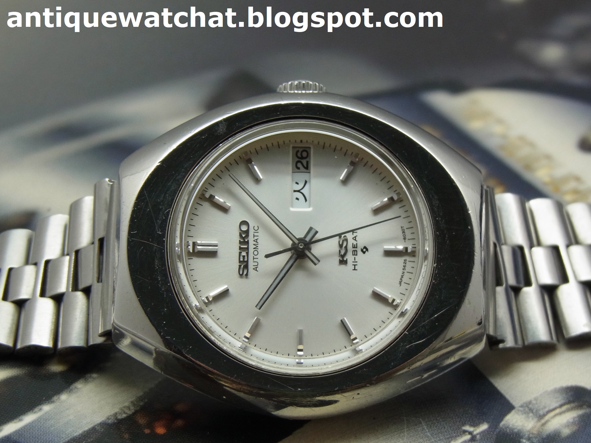 Antique Watch Bar: KING SEIKO HI-BEAT 25 JEWELS 5626-6020 KS253