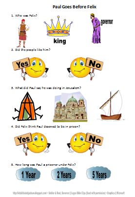 Paul Goes Before Felix | Bible Fun For Kids