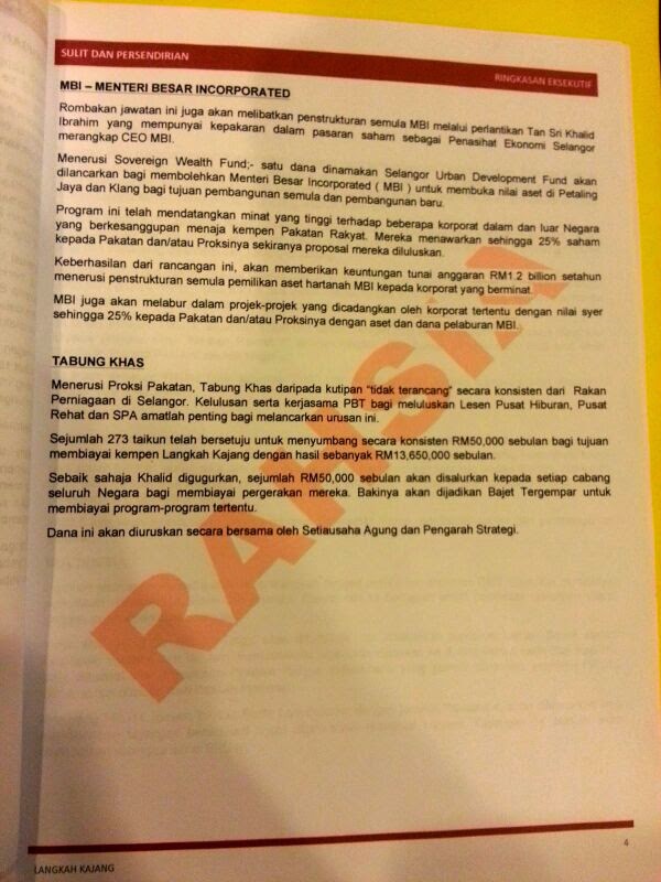 DOKUMEN SULIT #langkahKAJANG??? #IniKhalidLah @rafiziramli ...