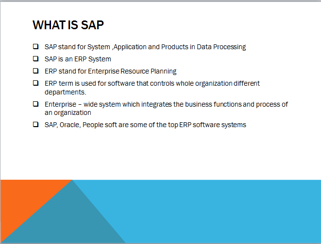 Sap Basic Knowledge About Sap ~ All About Sap Erp Material Demo