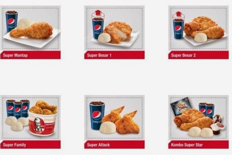 Harga Menu Delivery Order KFC Kombo KFC April 2014 Harga Menu Delivery Order KFC Kombo KFC April 2014