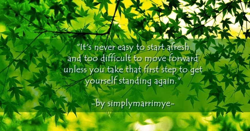 Starting Over Again | Simplymarrimye