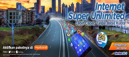 PAKET INTERNET XL >> Internet Super Unlimited Tarif dan Aktivasi