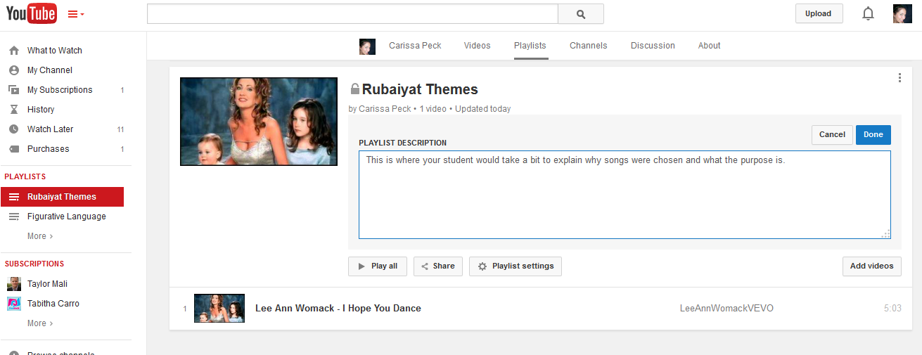 mELTing Activities, Lessons and Ideas: Youtube Playlists as Literary Tools