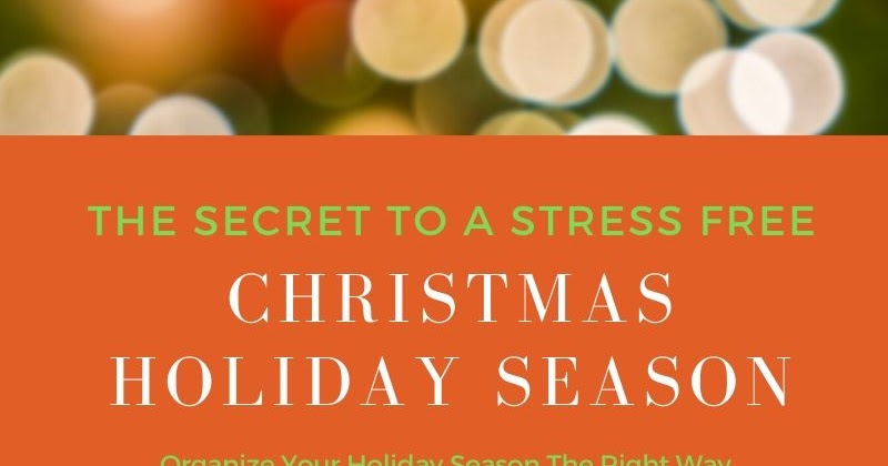 Mommy Suburbia: The Secret To Reducing Stress During The Busy Christmas ...