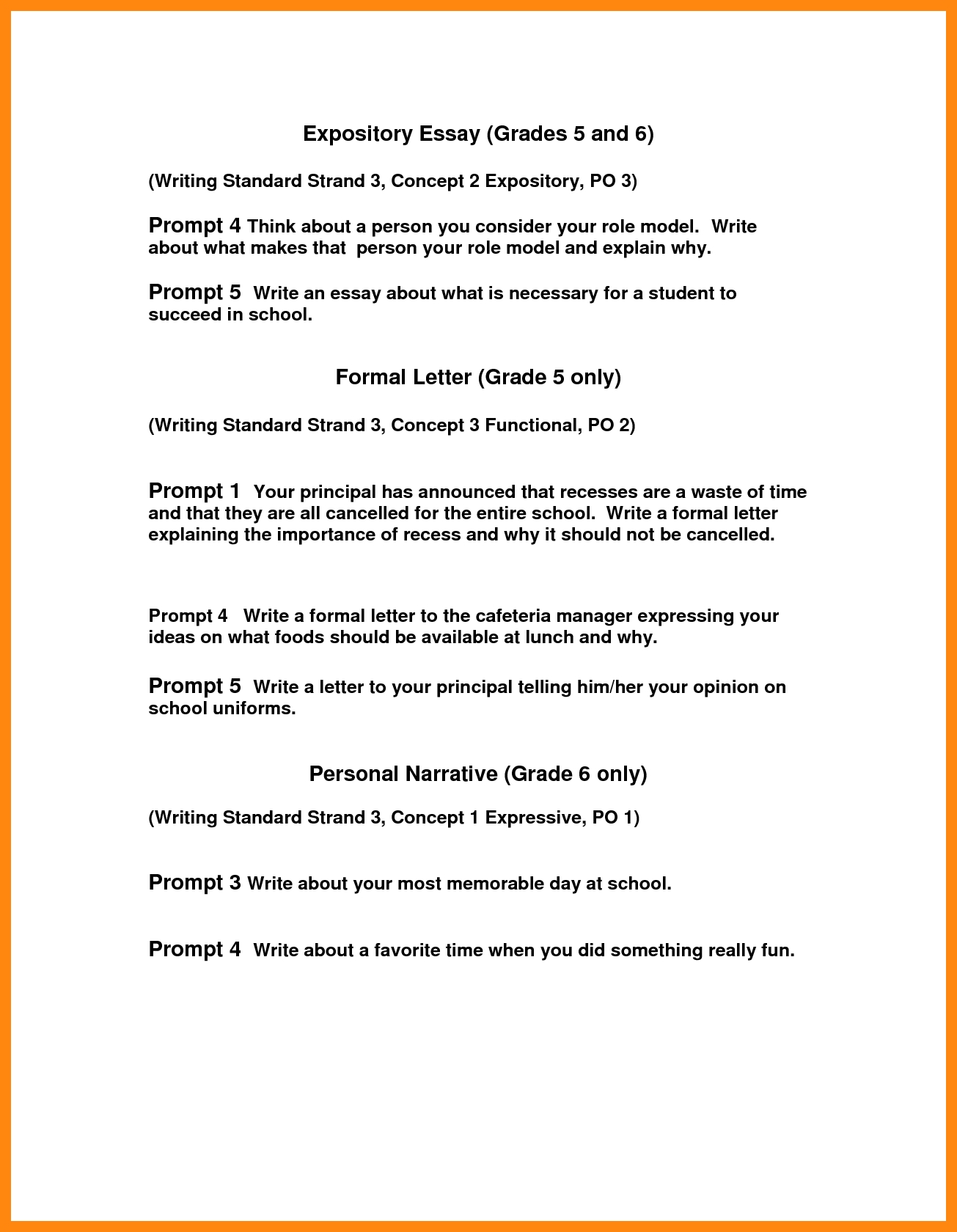 Formal Letter For Class 5 - Formal Letter